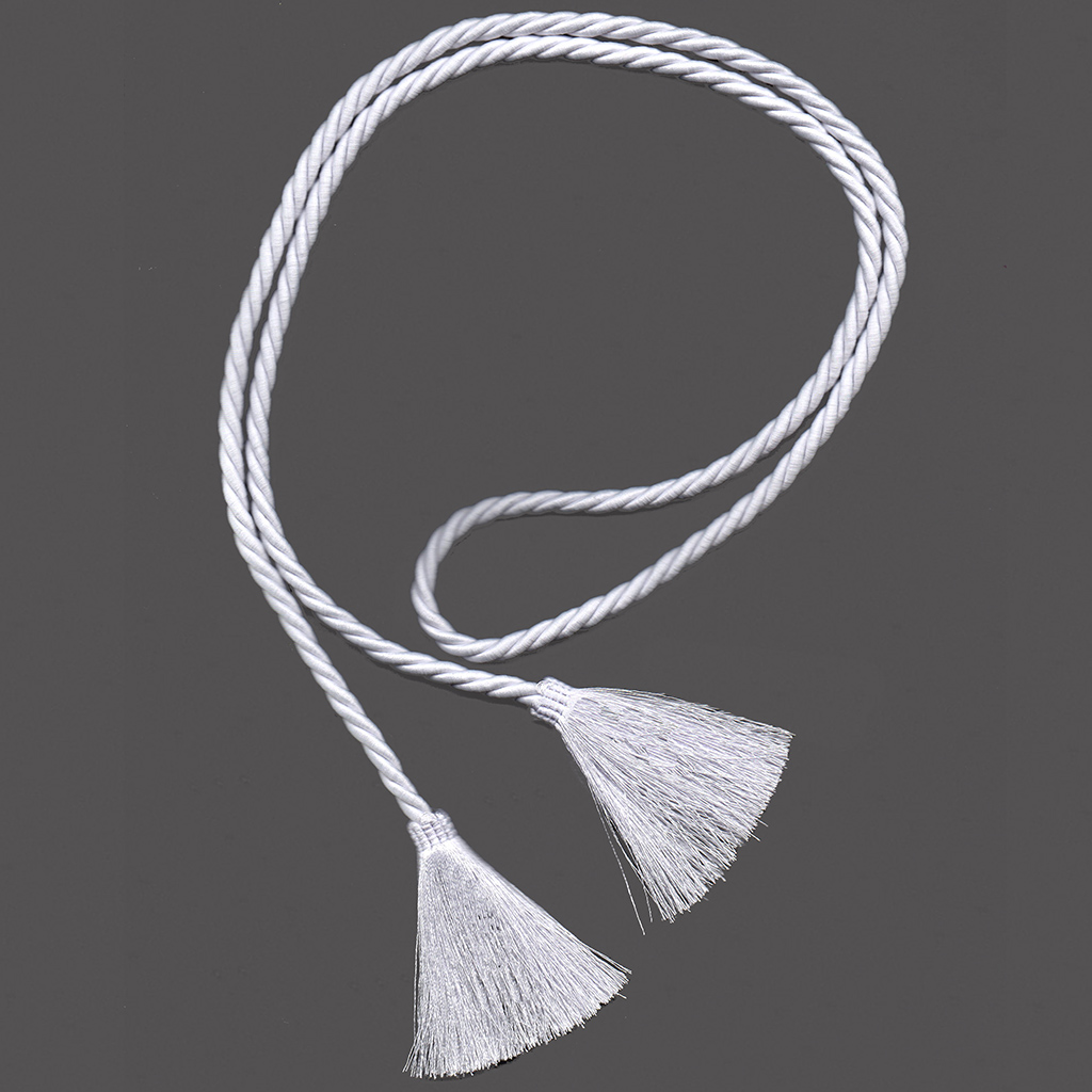 CORDÃO MÉDIO 5mm COM PINGENTE BRANCO 1,12m 50un - FB do Brasil